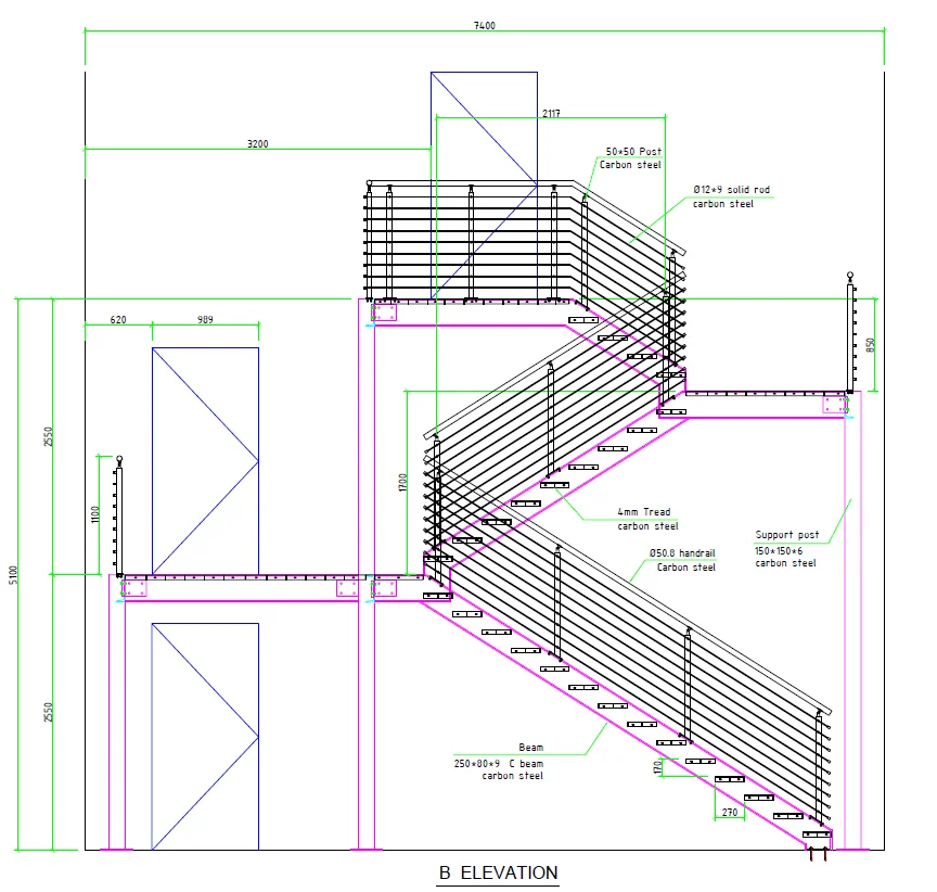 Outdoor Fire Escape Stair Used Metal Stairs - Buy Outdoor Fire Escape ...
