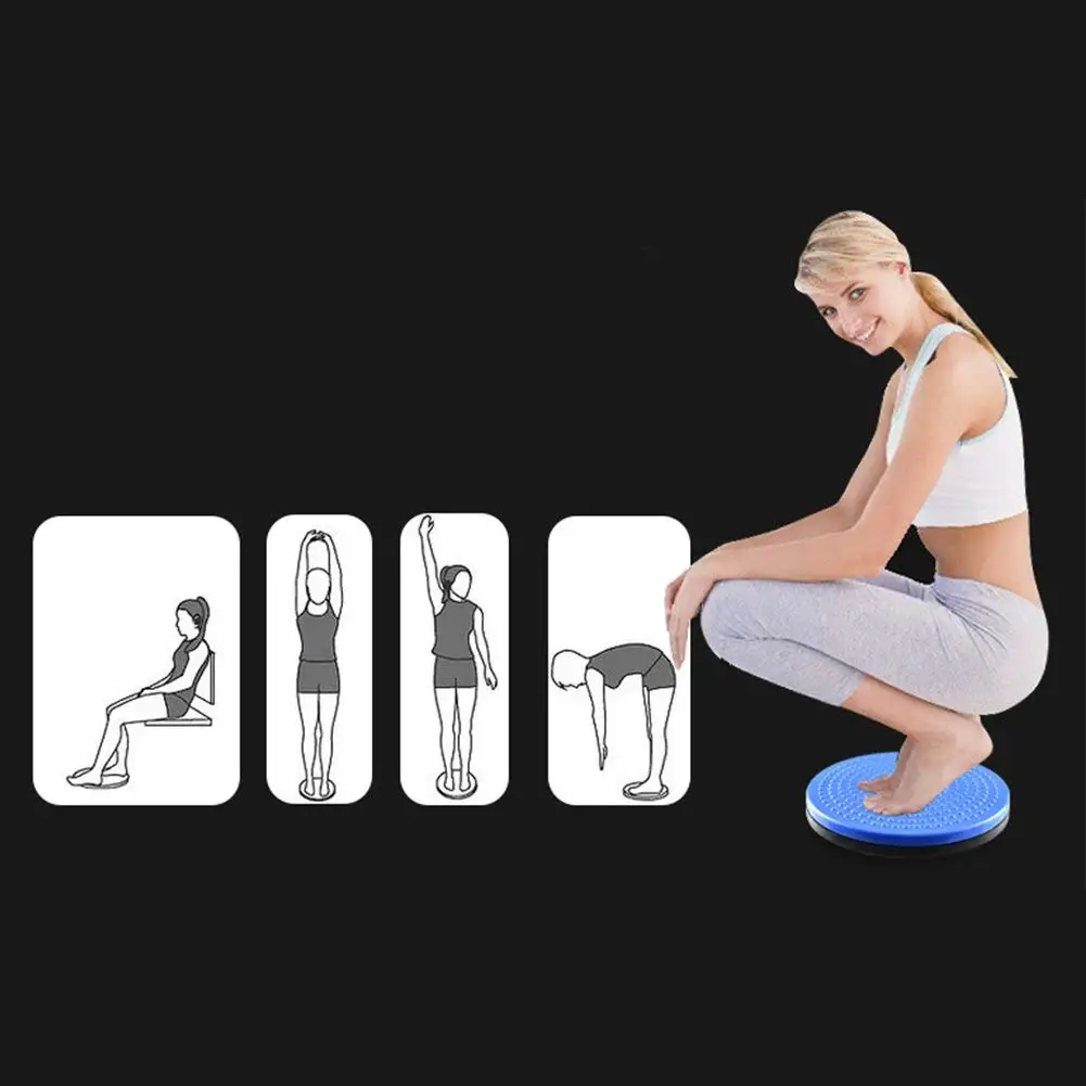 Rise Group Plastic Wobble Balance Disc 360 Degree Yoga Core Twister ...