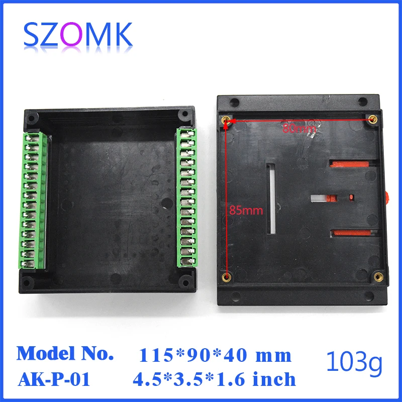 Din-rail PLC Industrial Plastic Box 115x90x40mm - SZOMK