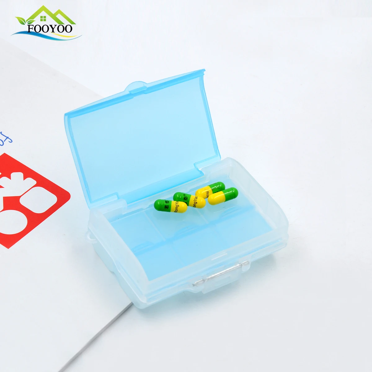 Food Grade Plastic Weekly Pop Up White Pill Box Storage Organizer 7 Day ...