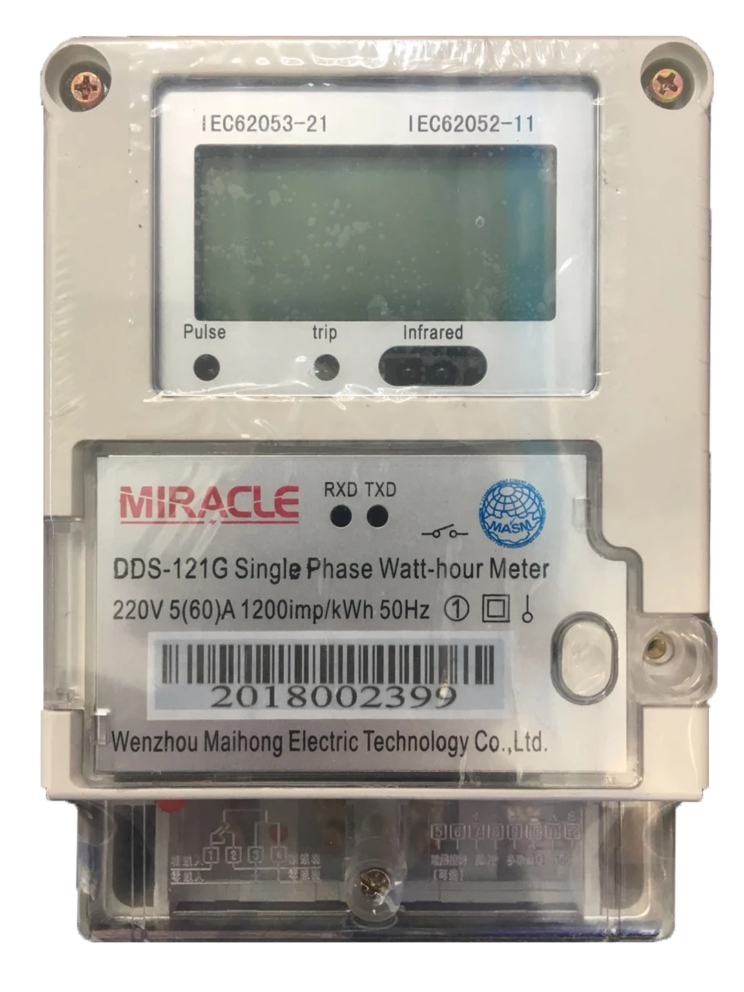 Smart Plc Remote Control Single Phase Energy Meter - Buy Smart Meter ...