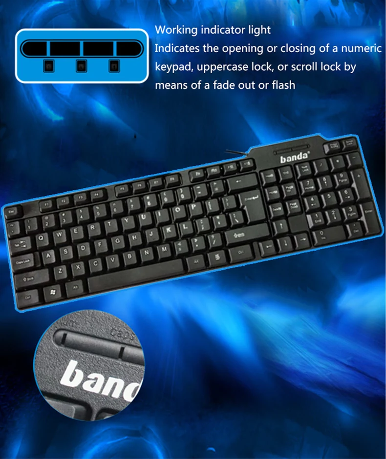 Black Color 104 Keys Wired Gaming Keyboard Waterproof Suppliers ...