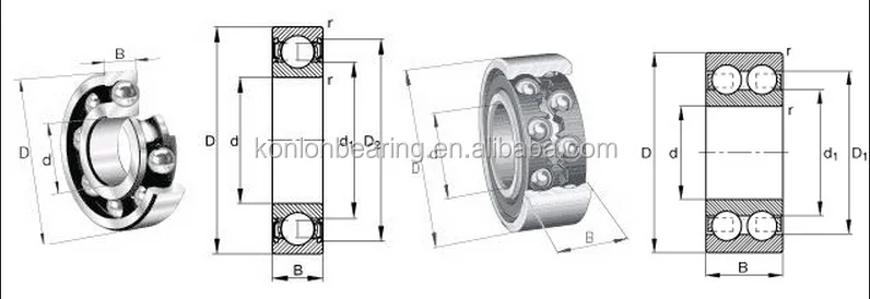 SG15 RS Double Sealed Track Guide Roller Bearing for Sliding Gates ...