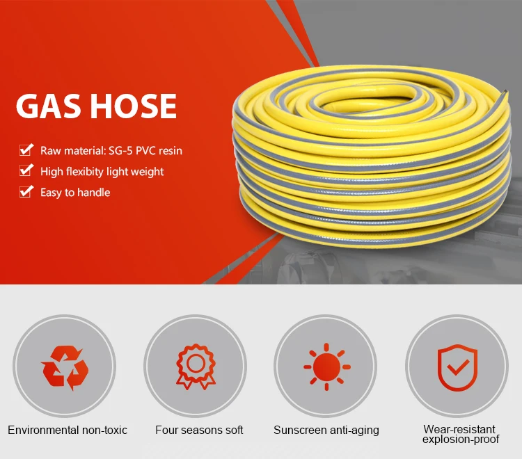 High Strength 1 Inch Rubber Hose Pvc Flexible Natural Gas Braided Hose ...
