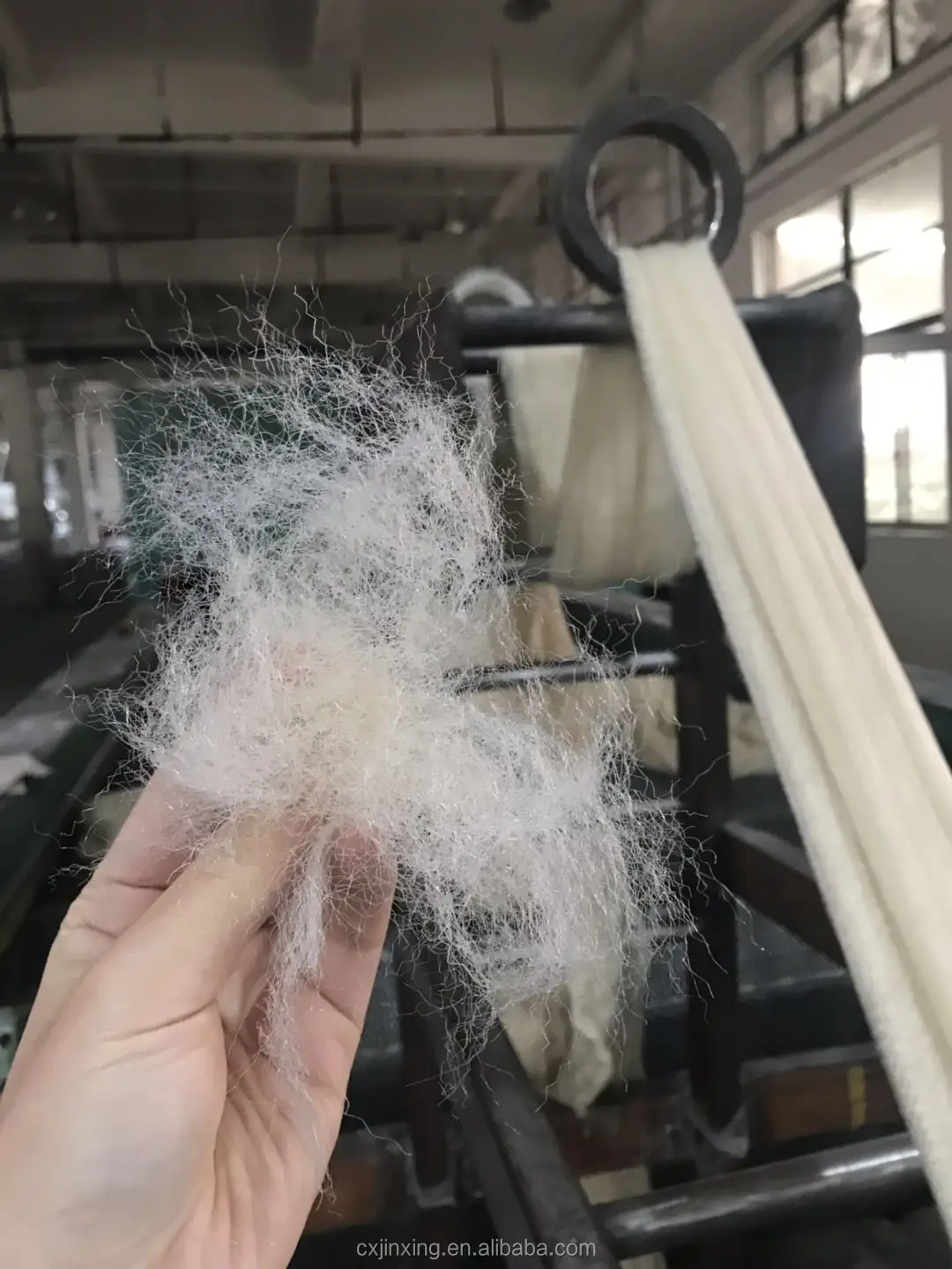 Nylon 66 Staple Fiber Recycle 70d*40mm Crimped Bright For Clean Sponge ...