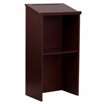 Mahogany Stand Up Speech Desk Speech Table Lectern For Churches,School ...