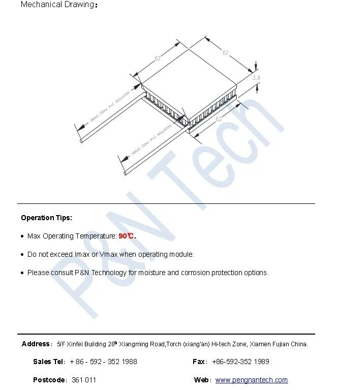 12V 30A Peltier Module TEC1-12730 for Small Refrigerators