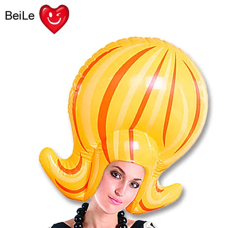 Halloween Carnival Inflatable Wacky Wigs Toys - Buy Inflatable Wig ...
