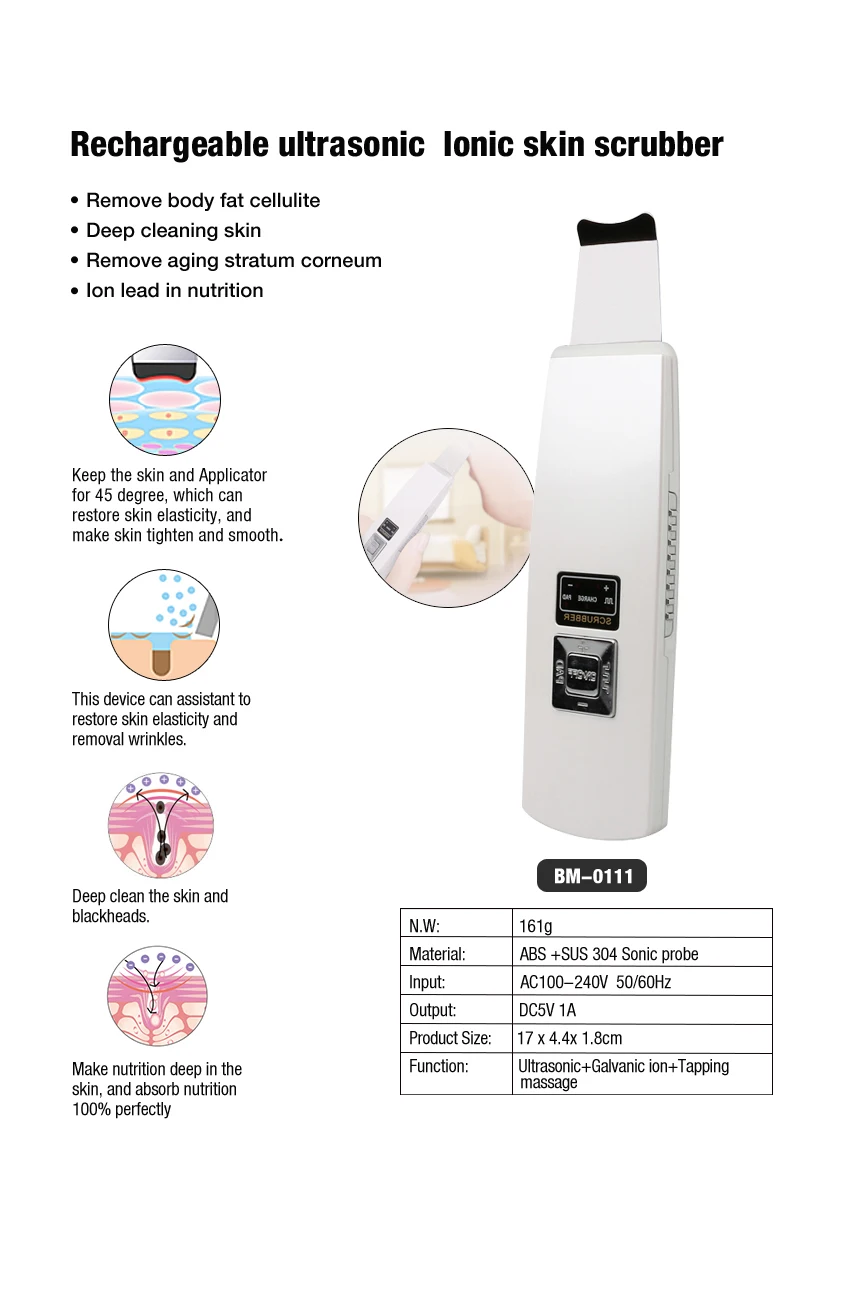 Professional Skin Scrubber Facial Scrubber Machine - Buy Skin Scrubber ...