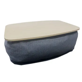 Removable Laptop Desk Kids Bean Bag Table Wooden Lap Trays Pillow On ...