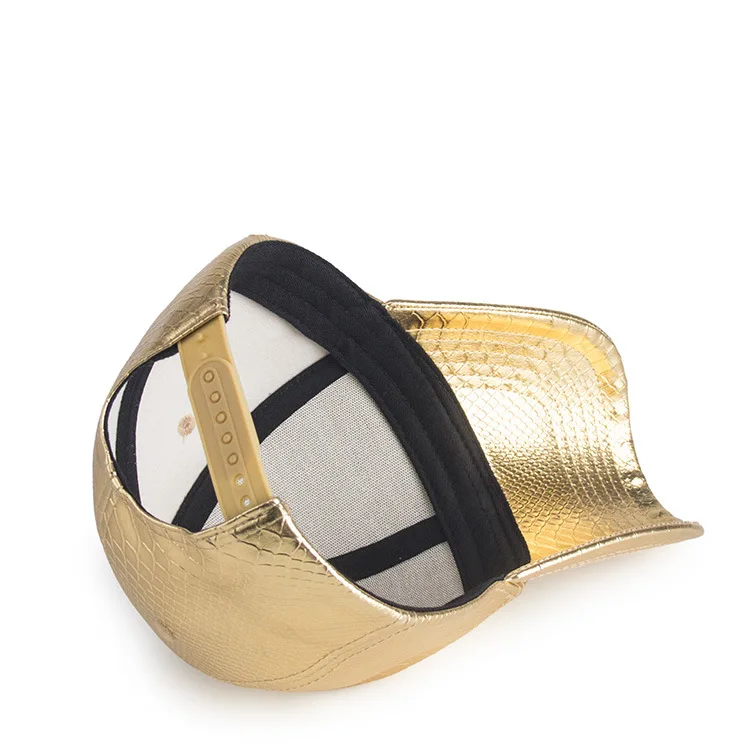 Swag HIPHOP Golden Baseball Cap - Adjustable Bling Bling Hat