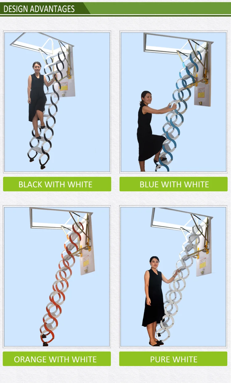 Metal Folding Stairs Portable Lightweight Modular Steel Stairs - Buy ...