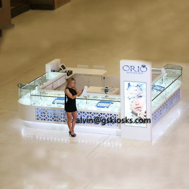 Jewelry Silver Display Cabinet Per Jewelry Showcase Kiosk - Buy Jewelry ...