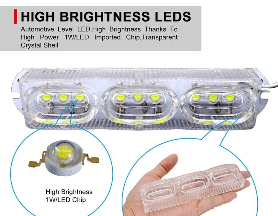 Wireless Remote Control Emergency Strobe Warning Lights 2x9 Leds 18w ...