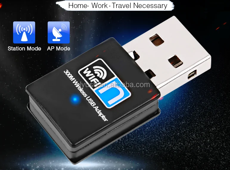Usb Wifi Adapter 300mbps Mini Wi-fi Dongle 2.4g 802.11g/b/n Wireless Pc Lan Network Card Wi Fi ...