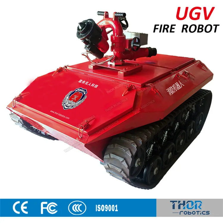 Thor Robotics UGV Remote control fire fighting robot with gas detector ...