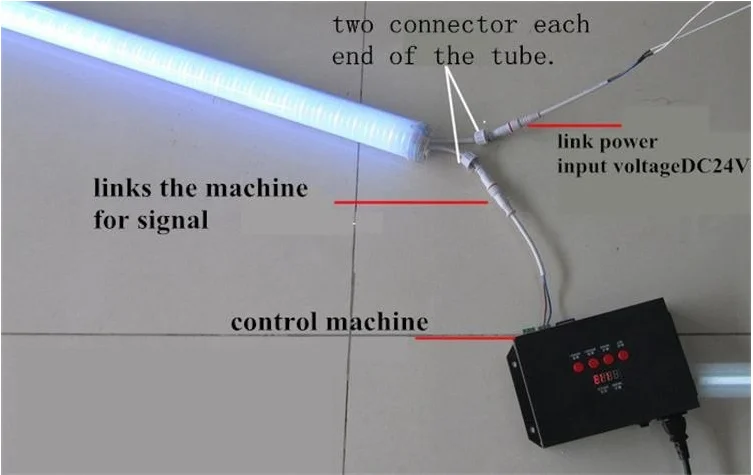 Waterproof Ip65 Programmable Rgb Led Digital Tube Light 8w - Buy Led ...