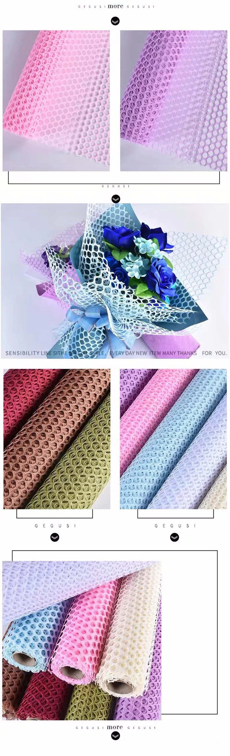 60cm*5y Floral Wrapping Material - Antistatic & Customizable