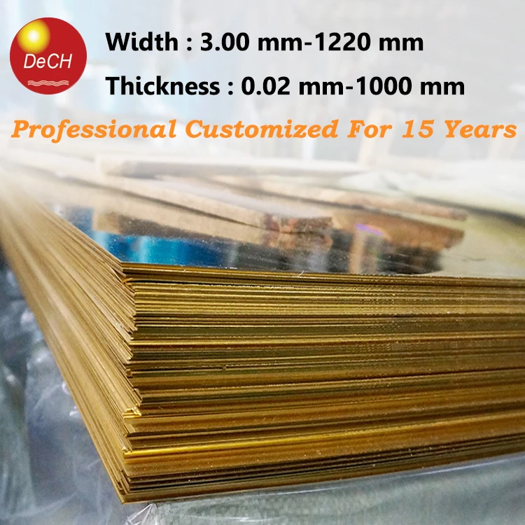 C2680 C2600 C2700 3mm To 1220mm Width Price For Brass Alloy Sheet Plat ...