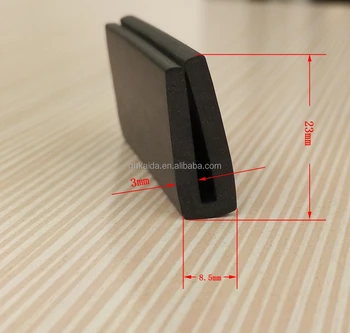U Channel Rubber Sharp Edge Protection Strip For Sheet Metal - Buy Edge ...