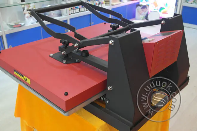 Manual High Pressure Garment T Shirt Leather Fabric Press