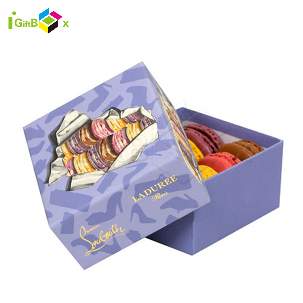 Customized Round Macaron Box,Sweet Sugar Candy Macaron Packaging Box ...