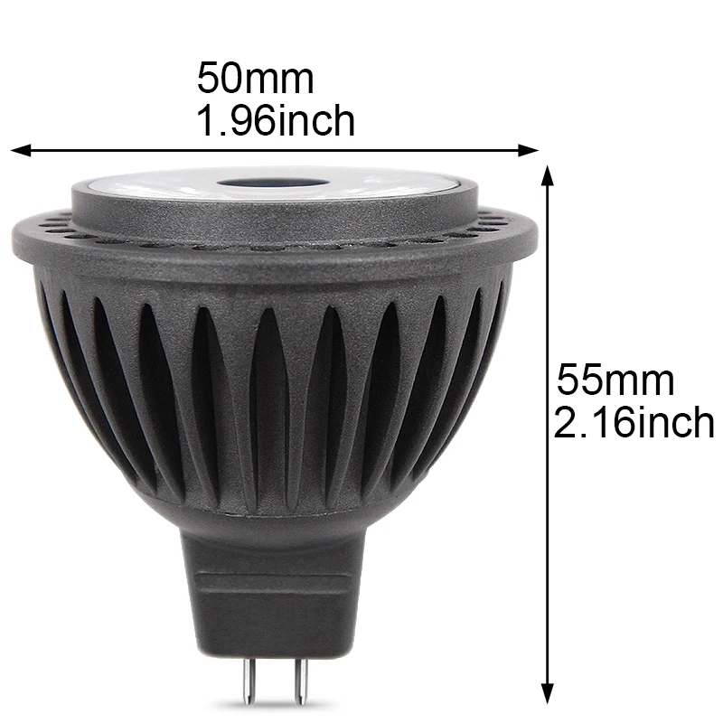 Shenpu Led 12v Gu5.3 Dimmable 7w 2700k 3000k Led Spotlight Bulb Mr16 ...