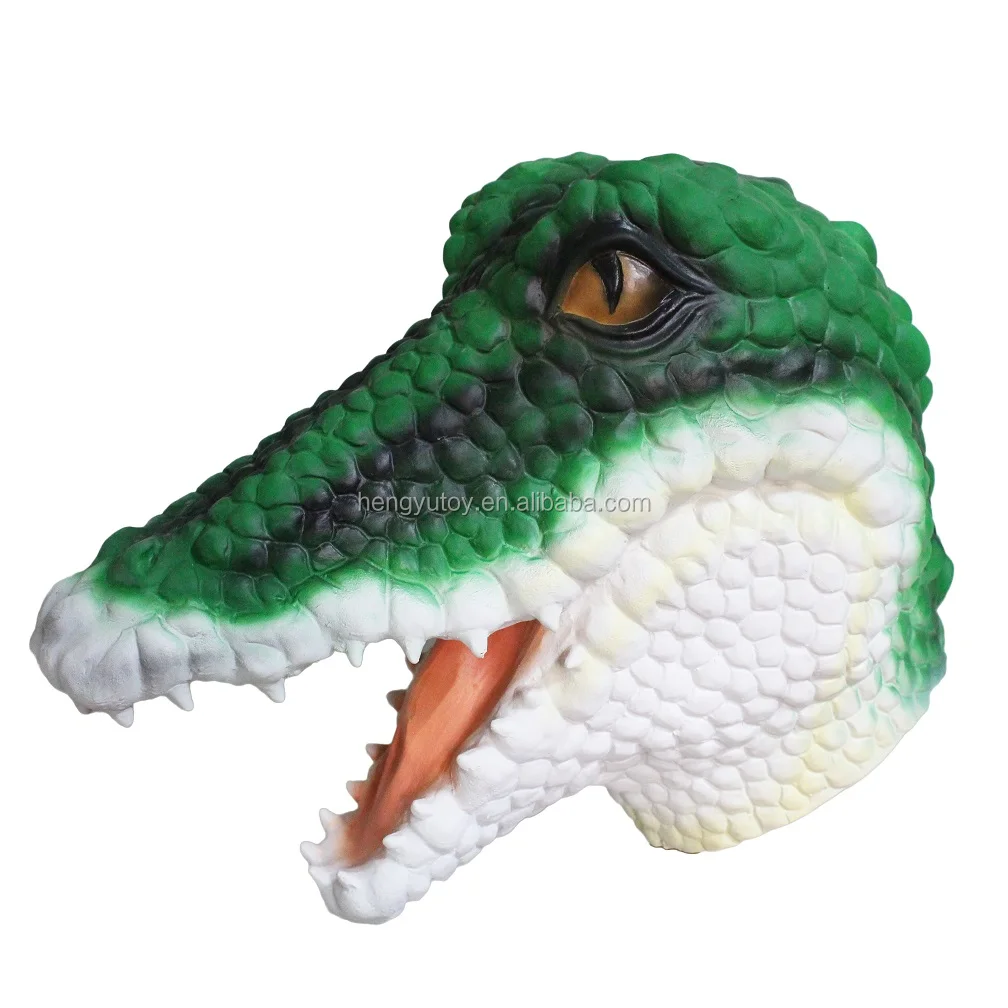 Pre-sale!!! Creepy Latex Crocodile Mask Halloween Accessory - Buy ...