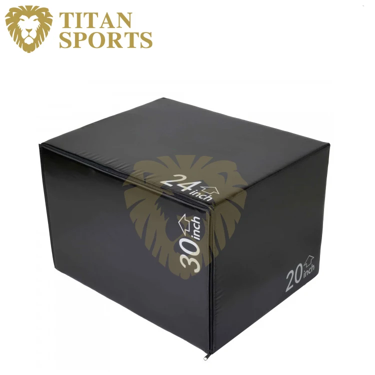 20x24x30 Inch Soft Plyometric Jump Box - Durable & Customizable