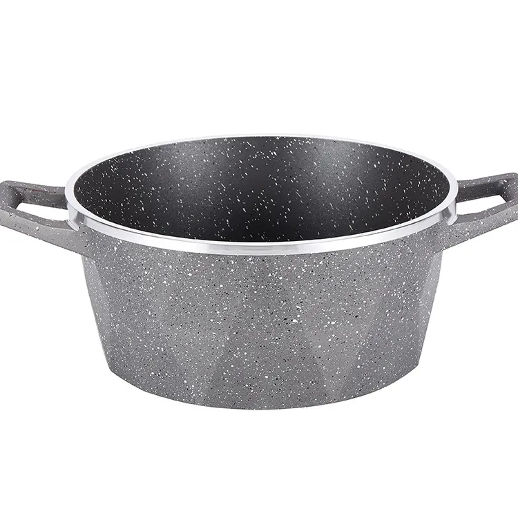 Red Color Big Diamond Cookware Set with Ceramic Coating