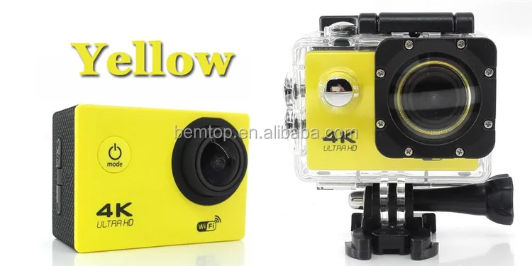 Action Camera 4K / 24fps F60 Allwinner WiFi 2.0" 170D waterproof Helmet ...