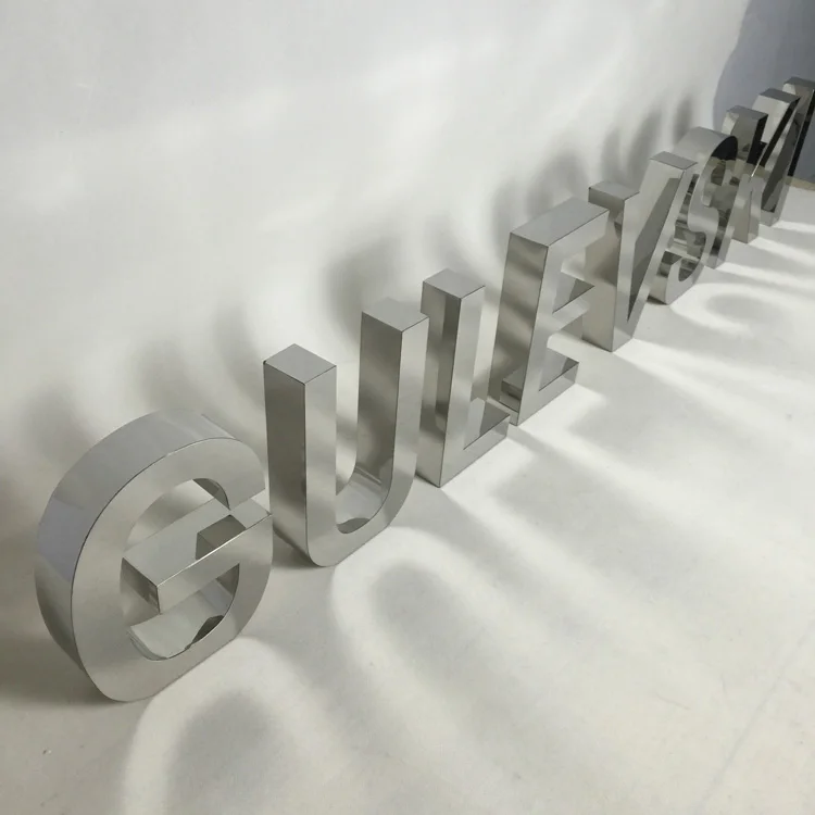 Outdoor 3d Stainless Steel Letter Sign/ Metal Alphabet Letter Sign ...