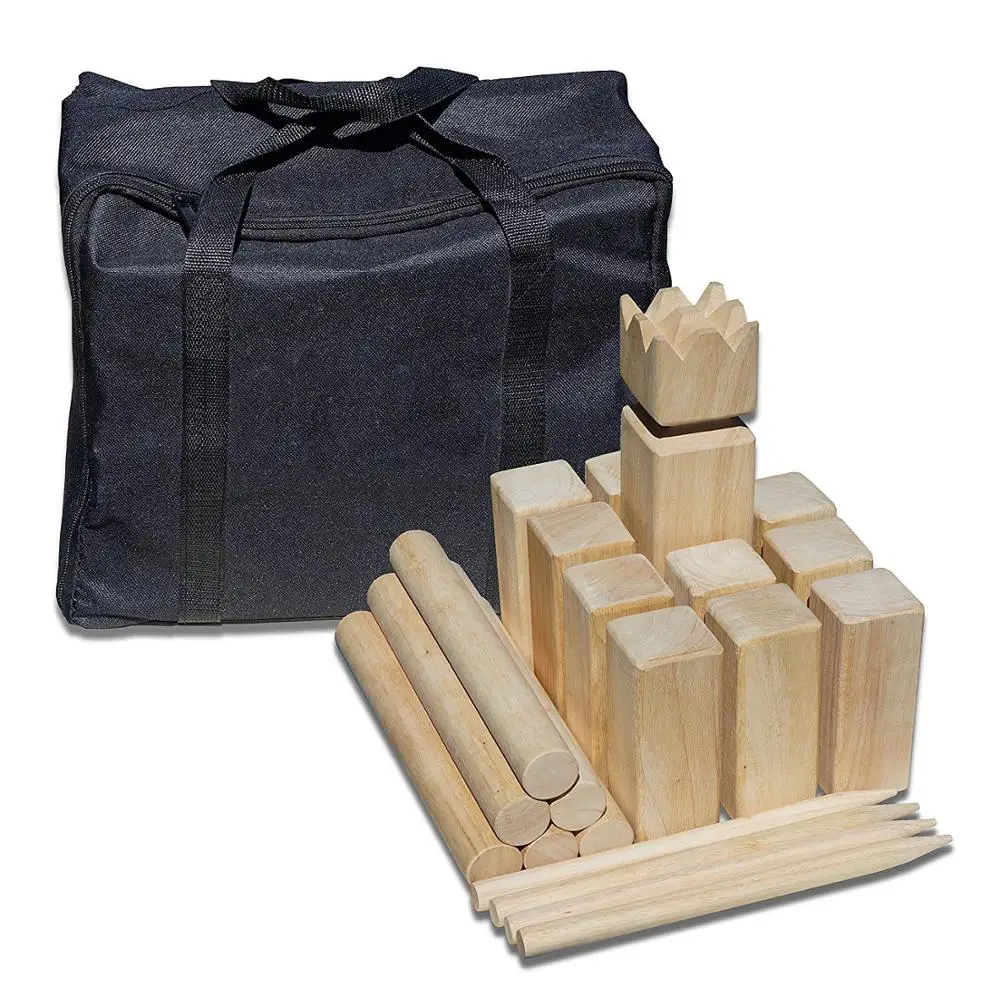 Custom Color and Size Garden Classic Kubb Game Set