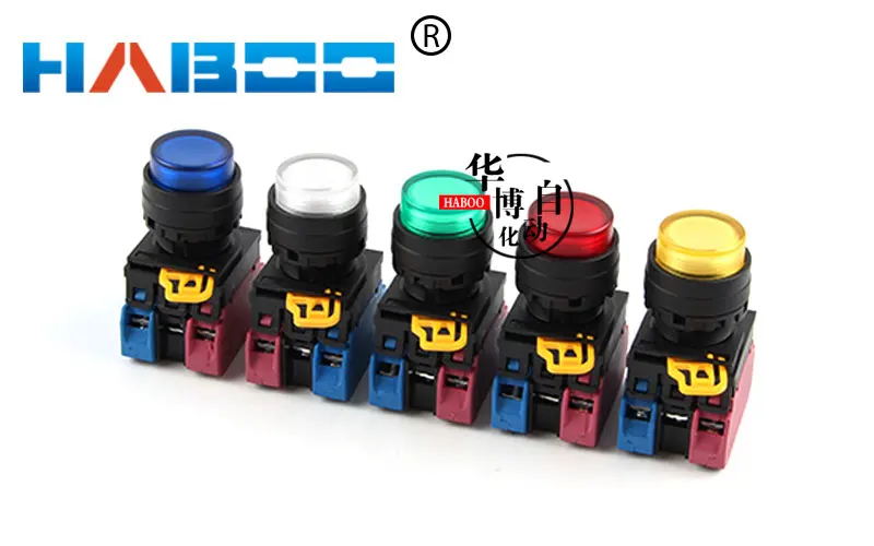 Illuminated High Head Push Button Switch 22mm Reset / Latching 12 Volt ...