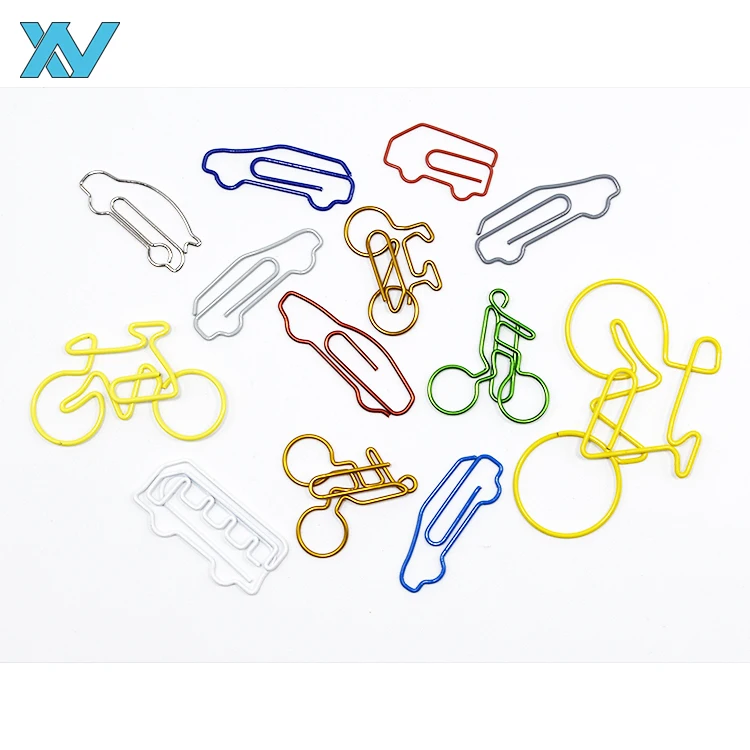 Bike/car Shape Paper Clips Different Kinds Paperclip Custom Shape Paper ...