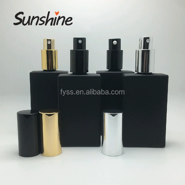 50 Ml Matte Black Glass Spray Bottle With Mist Cap - Buy Glass Spray ...