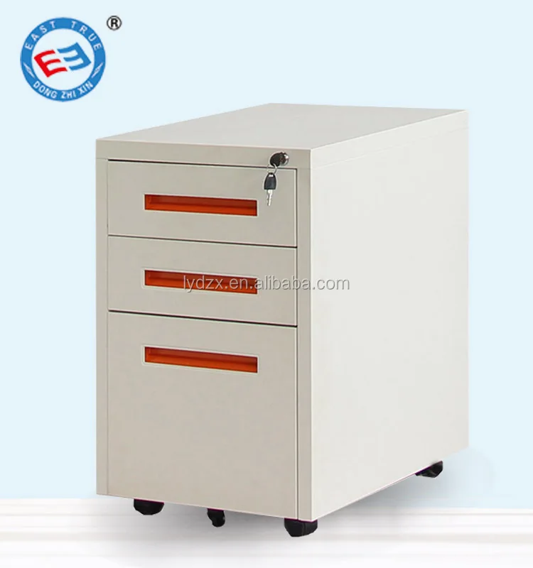 Steel Movable under Desk Mobile Pedestal Sheet Metal 3-Drawer Mini ...