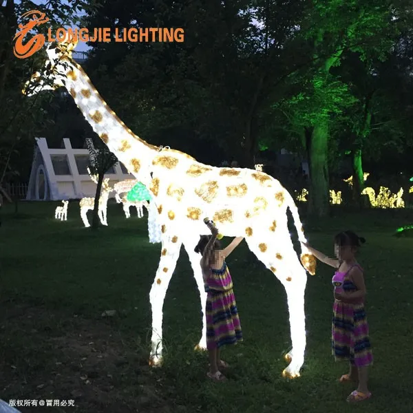 Led Lighted Giraffe Christmas Decorative Giraffe Light Animal 3d Motif ...