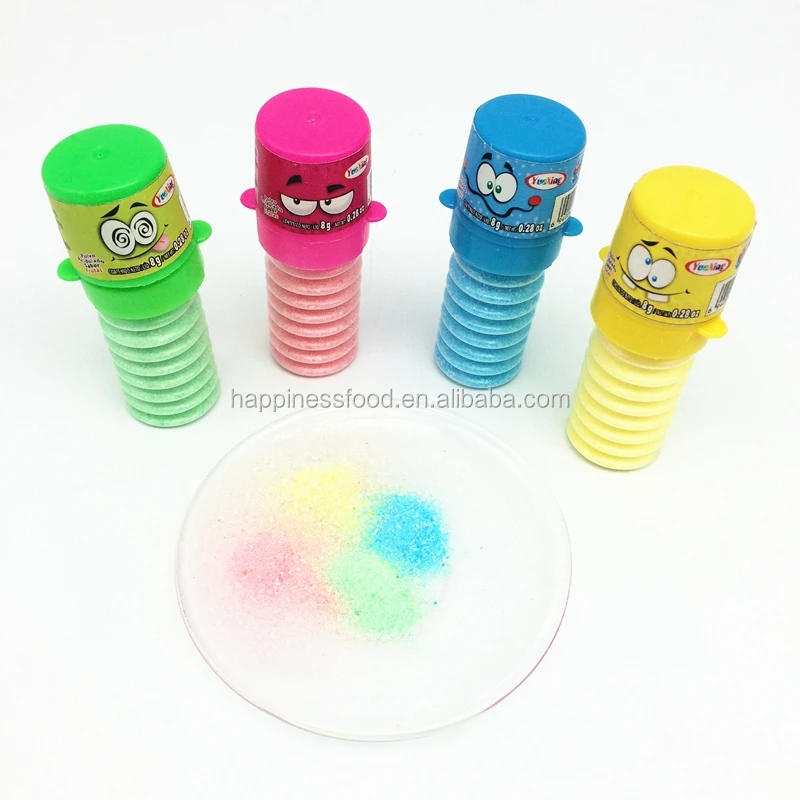 Box Packing Cartoon Fruit Flavor Powder Candy - Buy Cc Stick Candy Acid ...