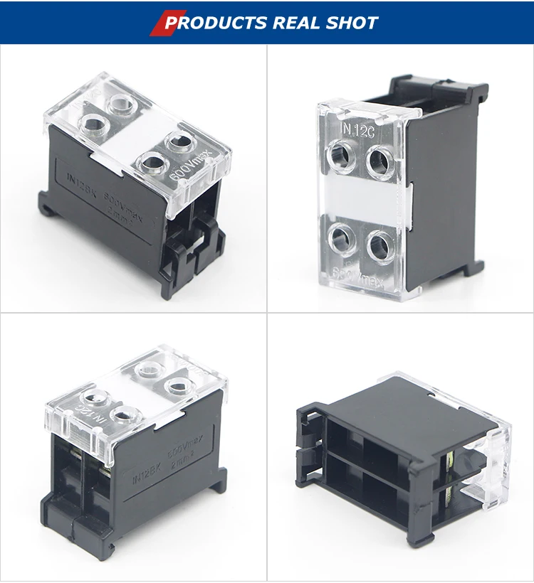 JINH IN12BK Terminal Block - 20A 600V Wire Connecting