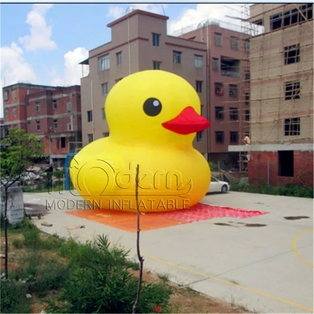 2020 New Inflatable Yellow Cartoon Mascot Duck for Advertising Promotion