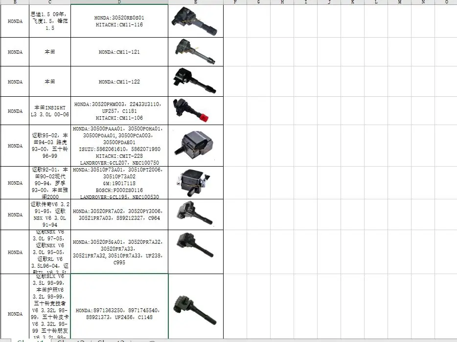 Ignition Coil 224330b010 2243351j10 224488h315 224488h300 224488h310 ...