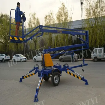Hydraulic Man Lift Ladder High Level Aerial Work Telescopic Cylinder ...
