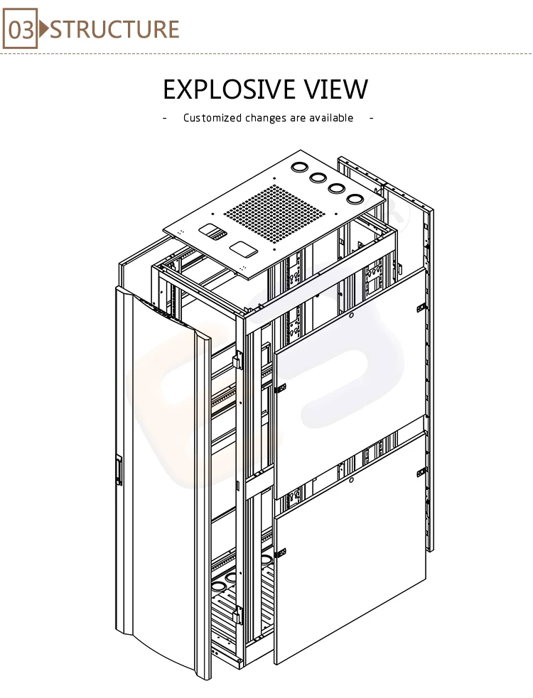 42U Server Cabinet - Heavy Duty 1300KG Loading Capacity