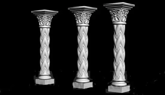 Round Marble Roman Pillar Or Balusters Design - Buy Building Design ...