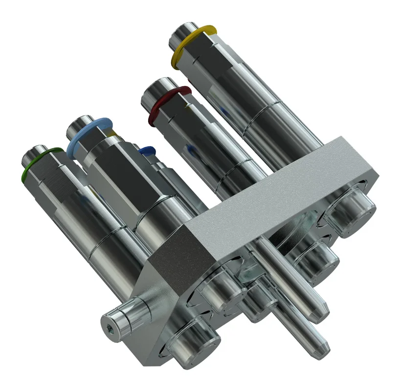 P5068 Flat Face Multi-couplings Hydraulic Multi-pole Modular Connection ...