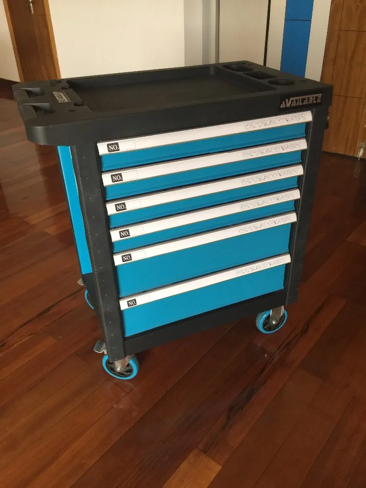Household Metal And Plastic Tool Trolley Trolley Tool Box With 6 ...
