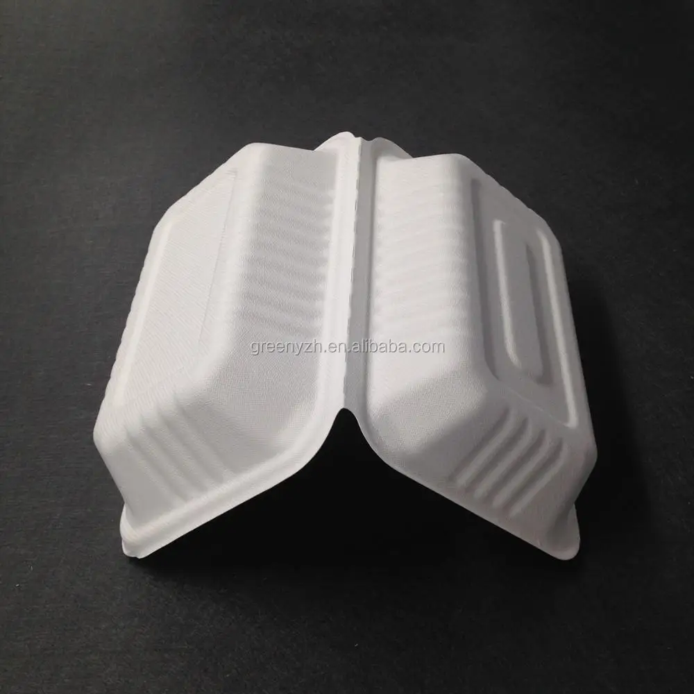 Disposable Bamboo Pulp Molded Packaging Biodegradable Food Box ...