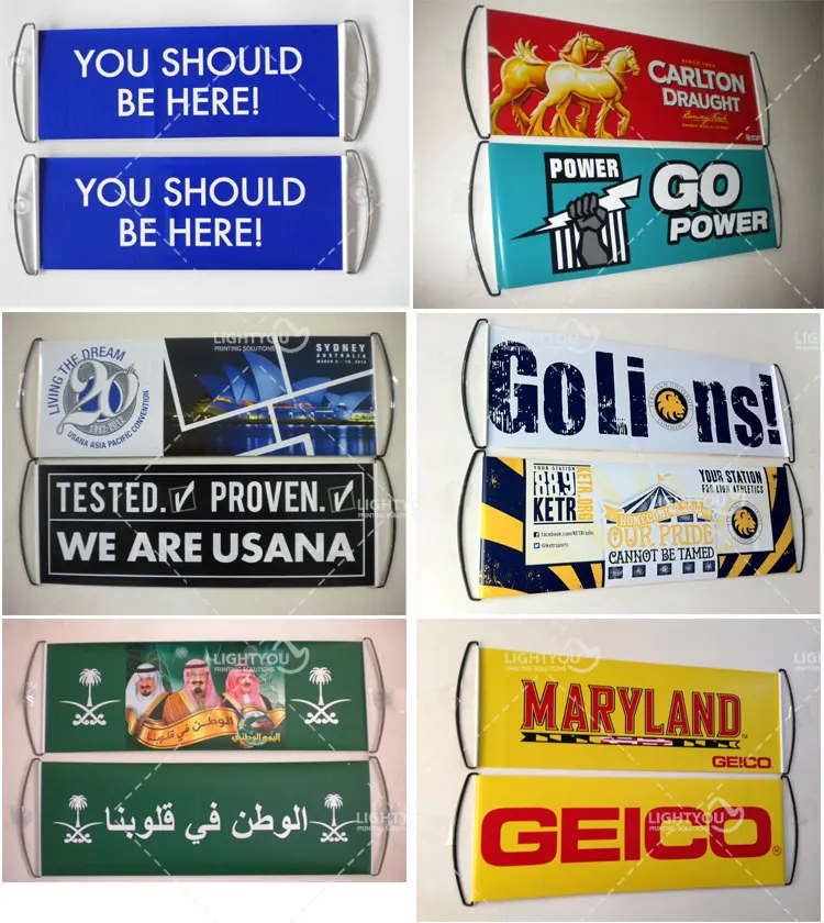 " You Should Be Here" Hand Held Rolling Banner Retractable Scroll ...