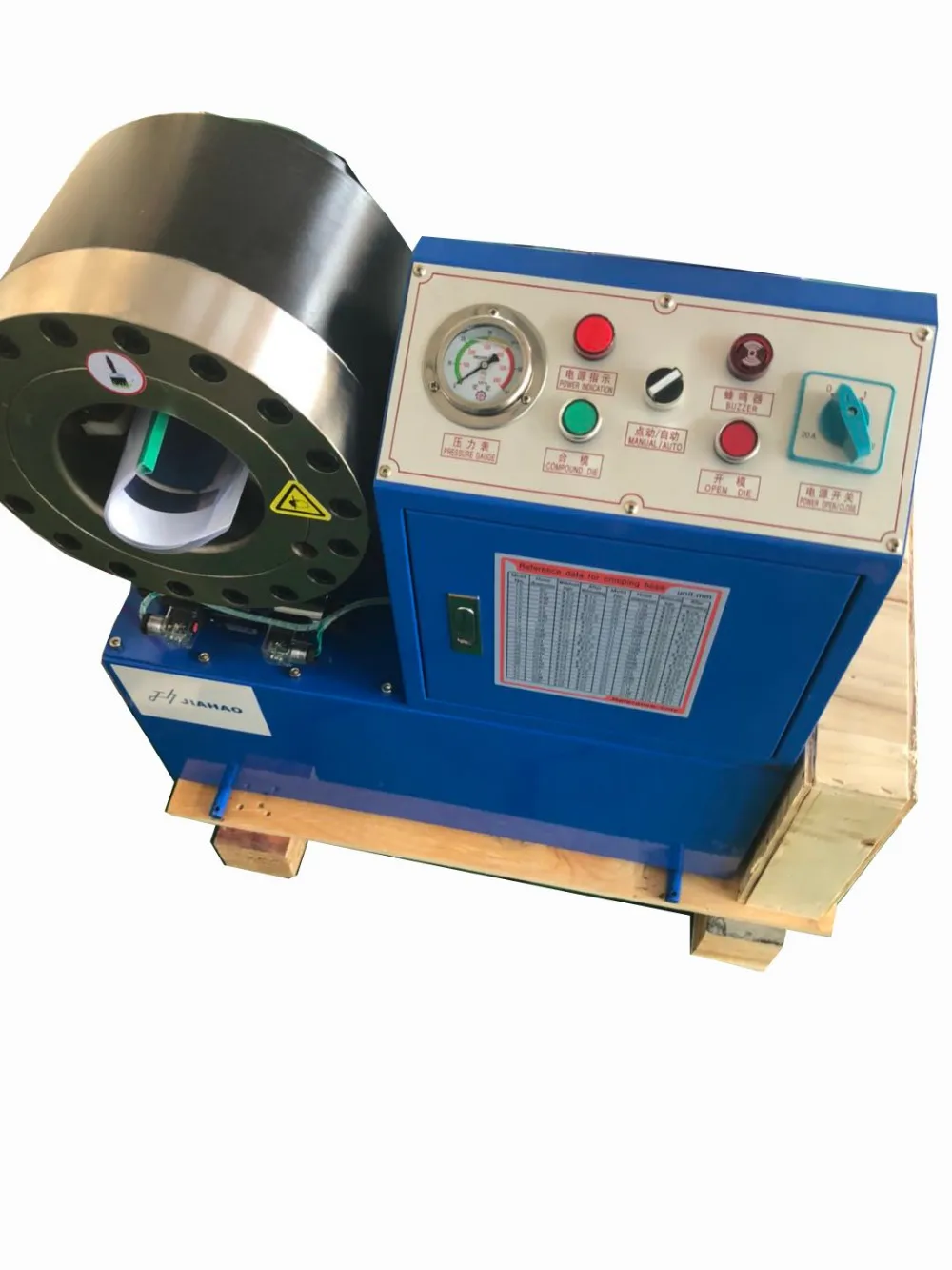 ISO Certificate JH500-AB Hydraulic Hose Press Machine/ Hose Crimping ...